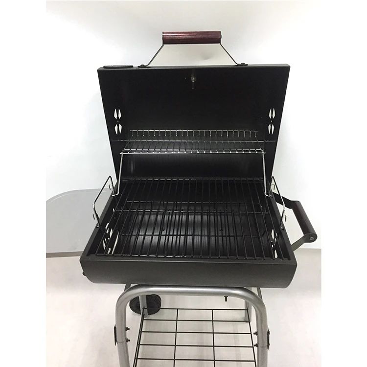 Portable Charcoal BBQ Grill with Lid & Wheels - mbazar.co – M-Bazar